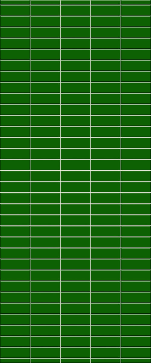 Sample of Green Horizontal Block Tile Acrylic Shower Wall Panel 2440mm ...
