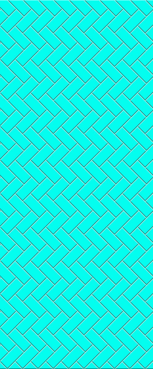 Blue Diagonal Herringbone Tile Acrylic Shower Wall Panel 2440mm x 1220 ...