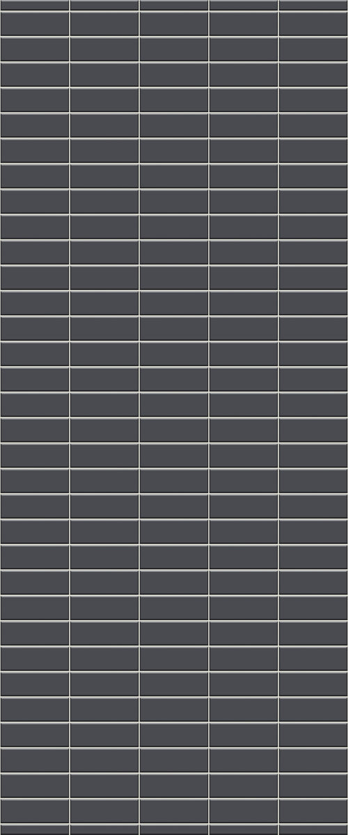 Grey Horizontal Block Acrylic Shower Wall Panel 2440mm x 1220mm (3mm T ...