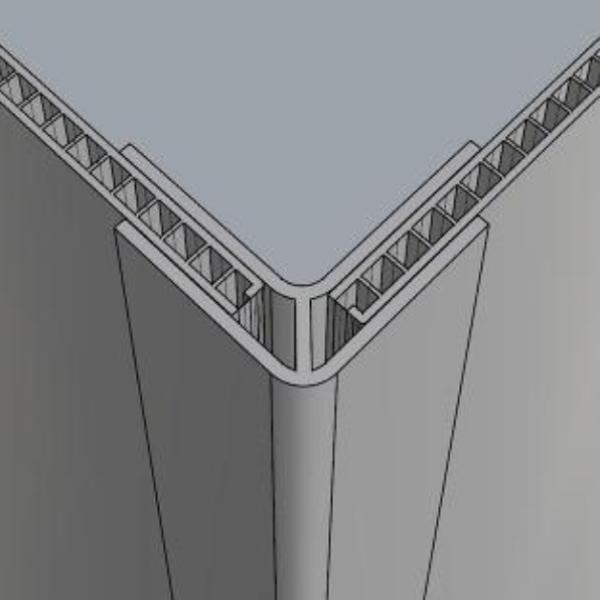 External Corner Trim 5mm White Finish for Cladding Wall Panels 2.6m Lo ...