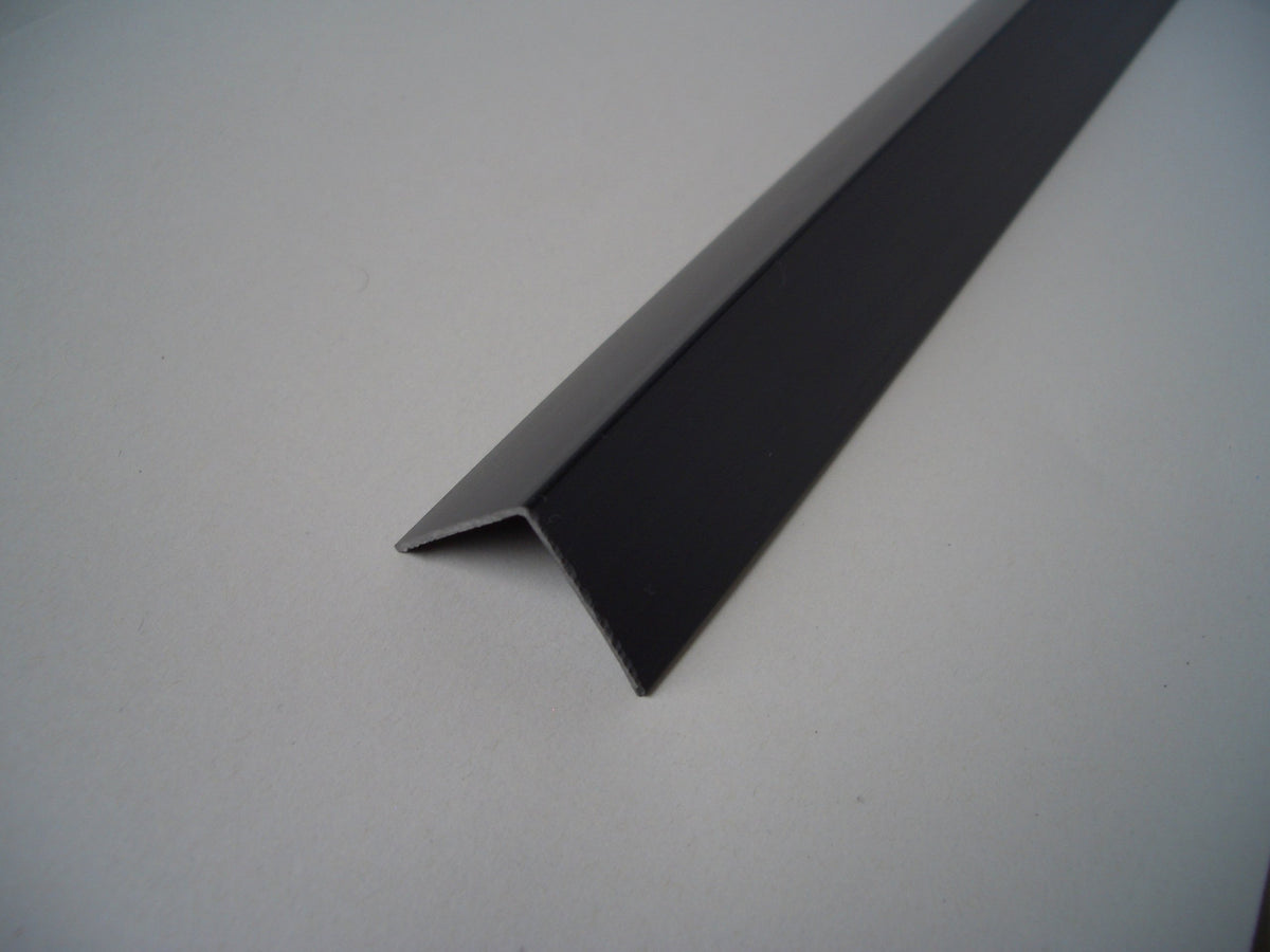 Black Rigid Angle Corner Trim 25 x 25mm For Bathroom Wall & Ceiling Pa ...