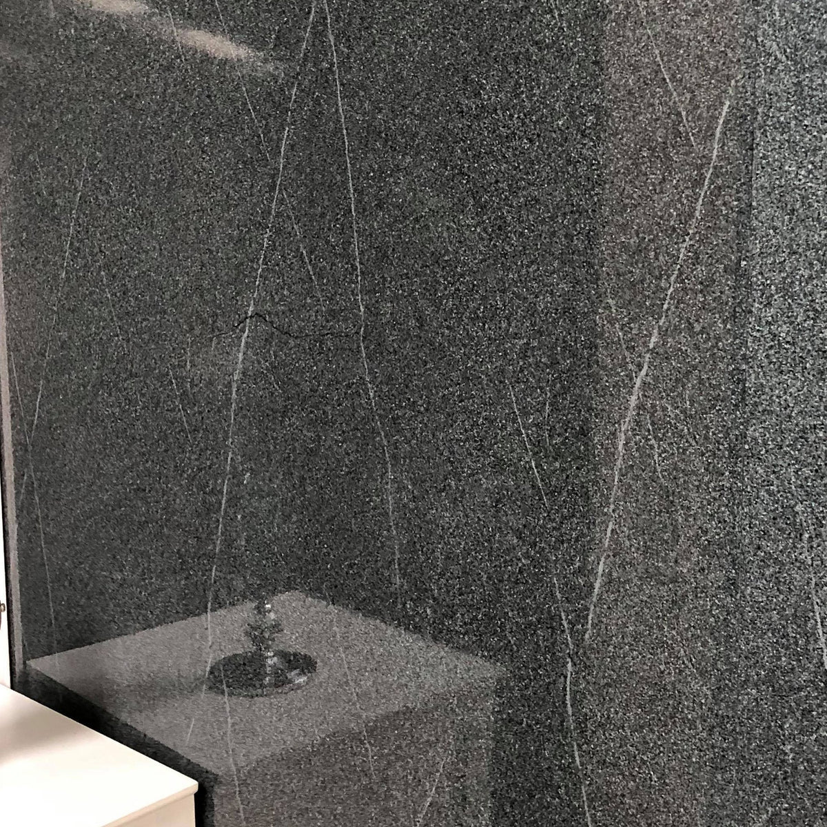 Grey Granite 10mm Thick Large PVC Cladding Shower Boards 2.4m x 1m ...