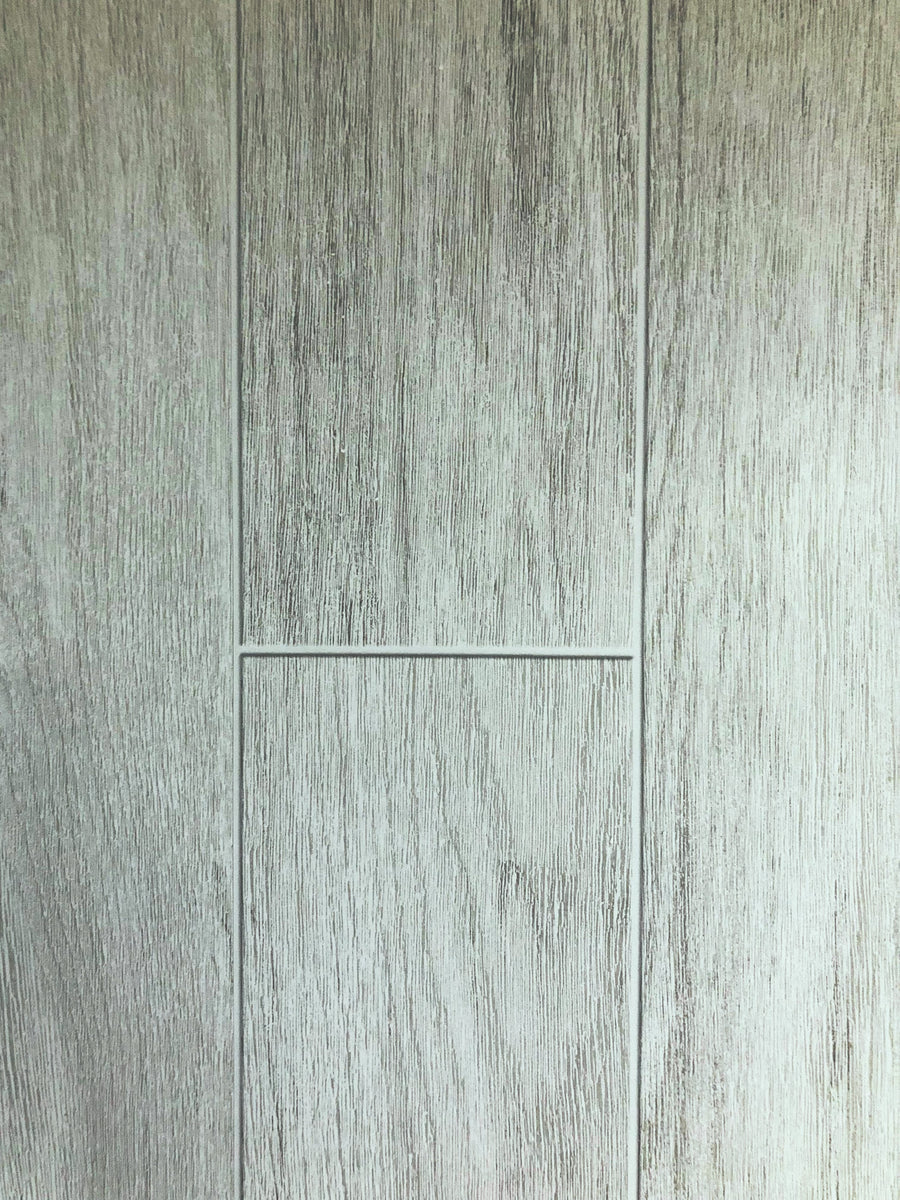 Limewash Ash Wood Effect Bathroom Wall Panels PVC 8mm Thick Cladding 2 ...