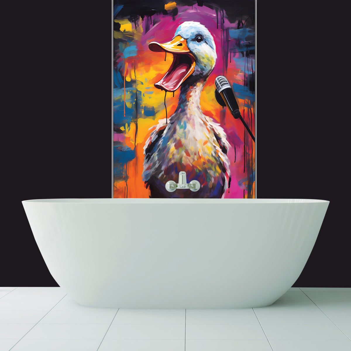 Funky Ducks Acrylic Wall Panels Home Decor Wall Panels 2440mmm x 1220m ...
