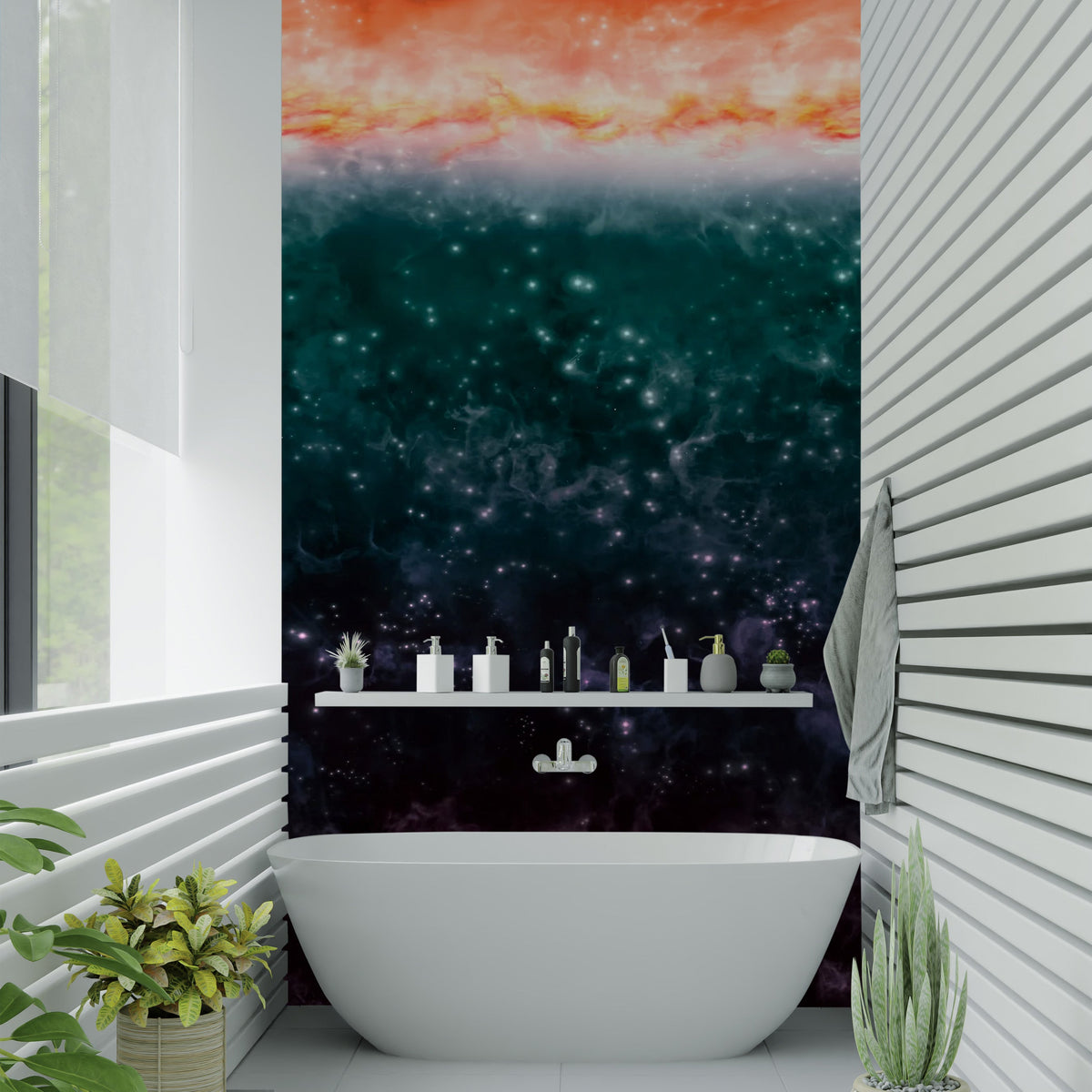 Nebula Acrylic Shower Wall Panel Home Decor 2440mmm x 1220mm ...