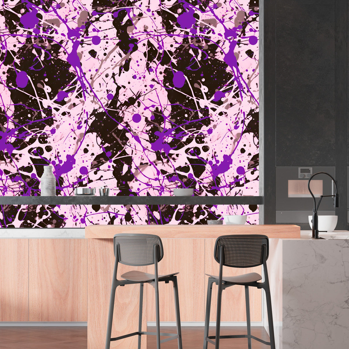 Paint Splatter Acrylic Wall Panels Home Decor Wall Panels 2440mmm x 12 ...